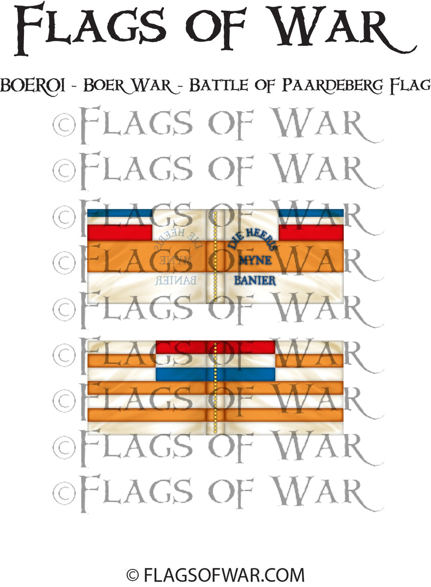 BOER01 - Boer War - Battle of Paardeberg Flag – Flags of War