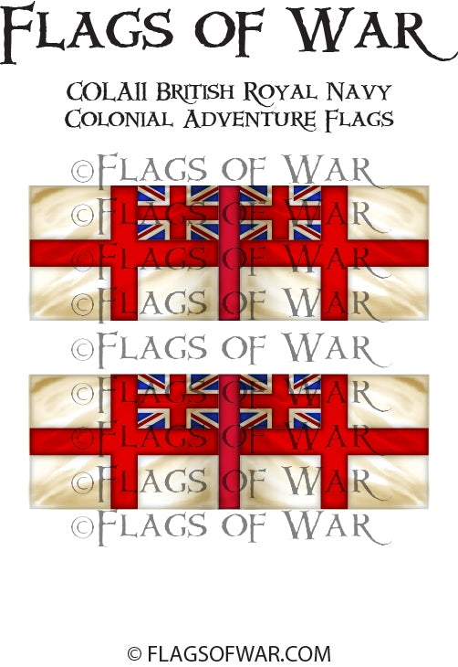 COLA11 British Royal Navy Colonial Flags – Flags of War