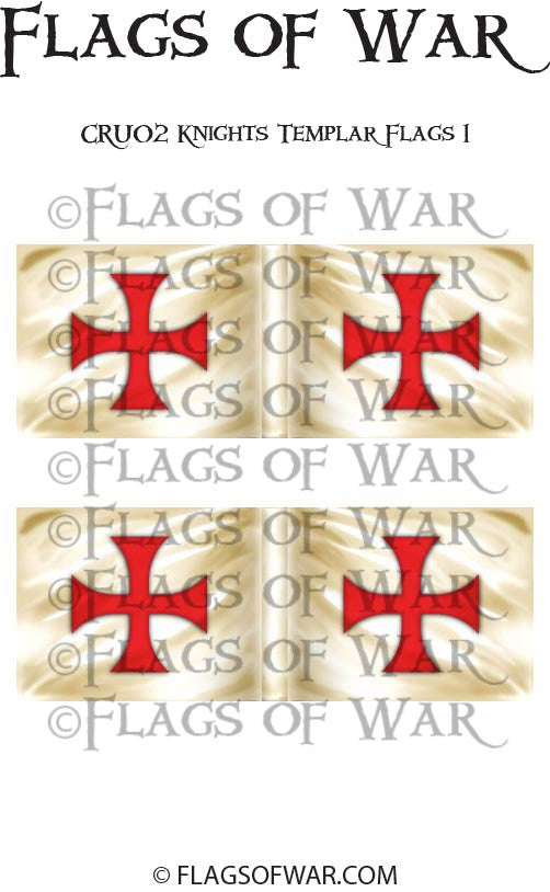 CRU01 Knights Templar Flags 1 – Flags of War