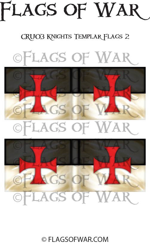 CRU02 Knights Templar Flags 2 – Flags of War