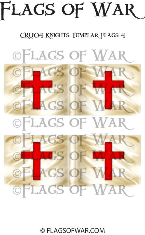CRU04 Knights Templar Flags 4 – Flags of War
