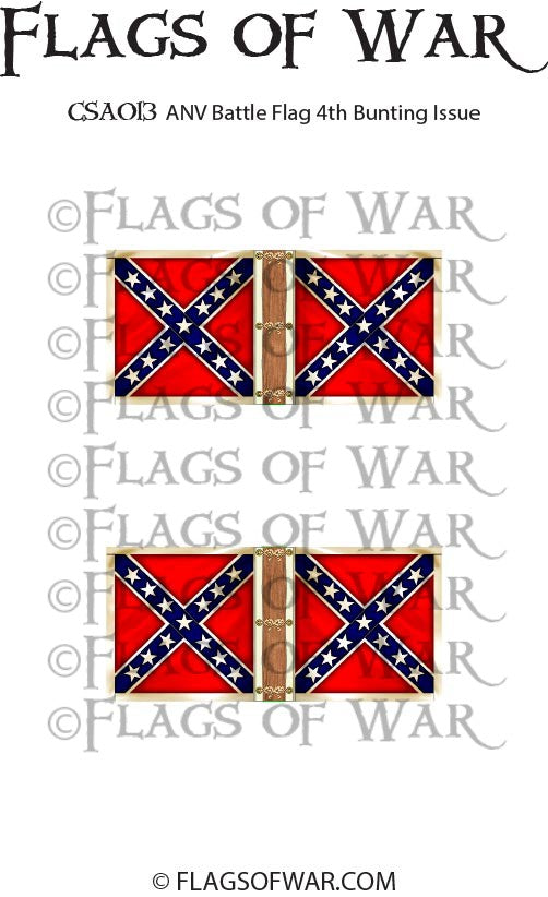 ACWC013 ANV Battle Flag 4th Bunting Issue – Flags of War