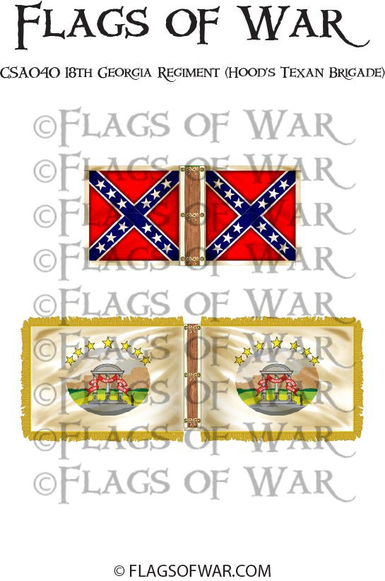 ACWC040 18th Georgia Regiment (Hood’s Texan Brigade) – Flags of War