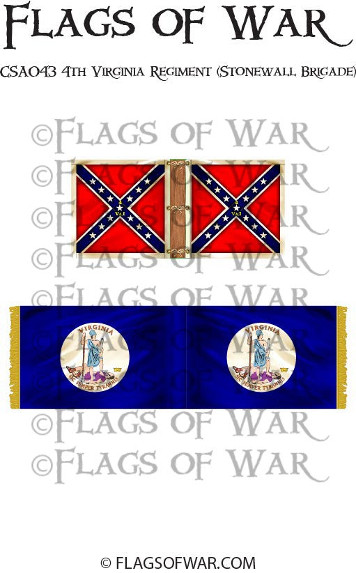 ACWC043 4th Virginia Regiment (Stonewall Brigade) – Flags of War