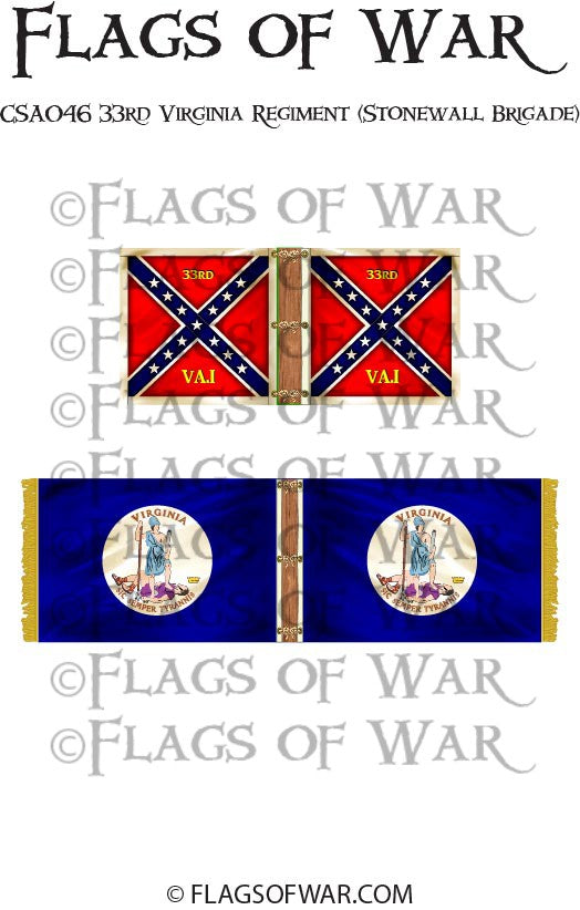 ACWC046 33rd Virginia Regiment (Stonewall Brigade) – Flags of War