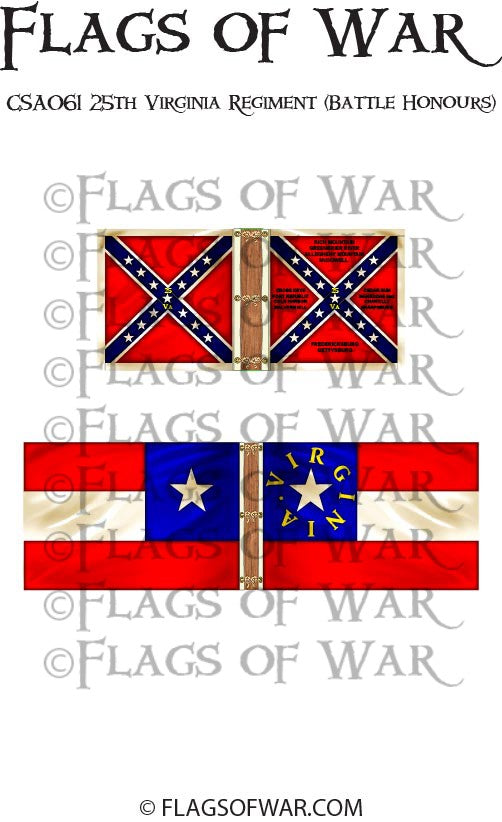 ACWC061 25th Virginia Regiment (Battle Honours) – Flags of War