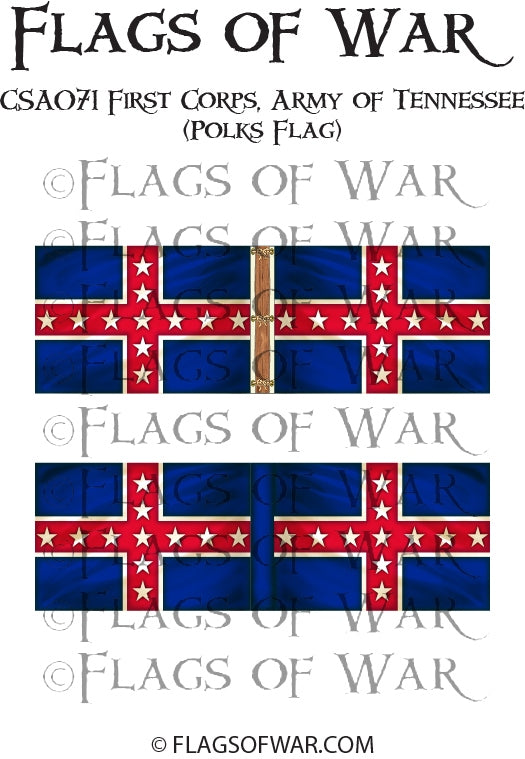 ACWC071 First Corps - Army of Tennessee (Polks Flag) – Flags of War
