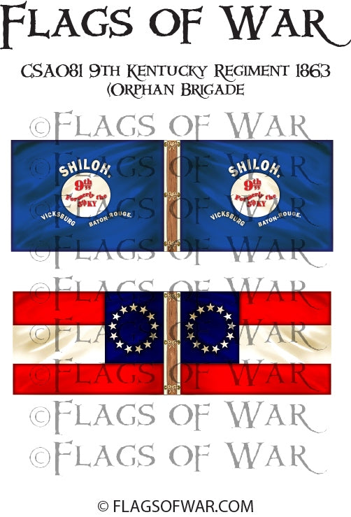 ACWC081 9th Kentucky Regiment 1863 – Flags of War