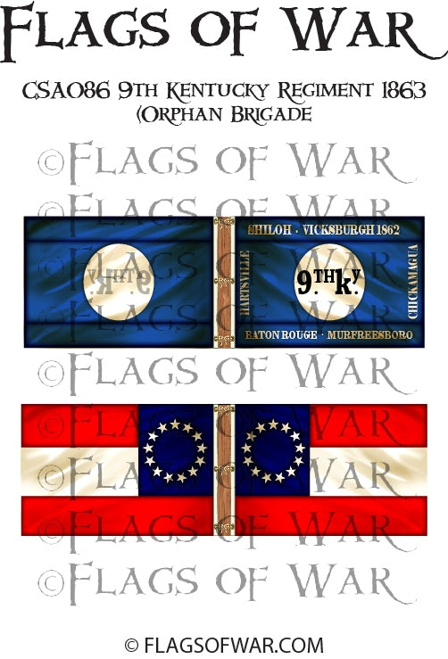 ACWC086 9th Kentucky Regiment 1863 – Flags of War