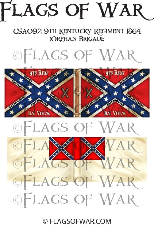 ACWC092 9th Kentucky Regiment 1864 – Flags of War