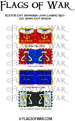 ECAV011 Capt Mannering-John Lambert Regt-Col Sidney-Capt Barton – Flags ...