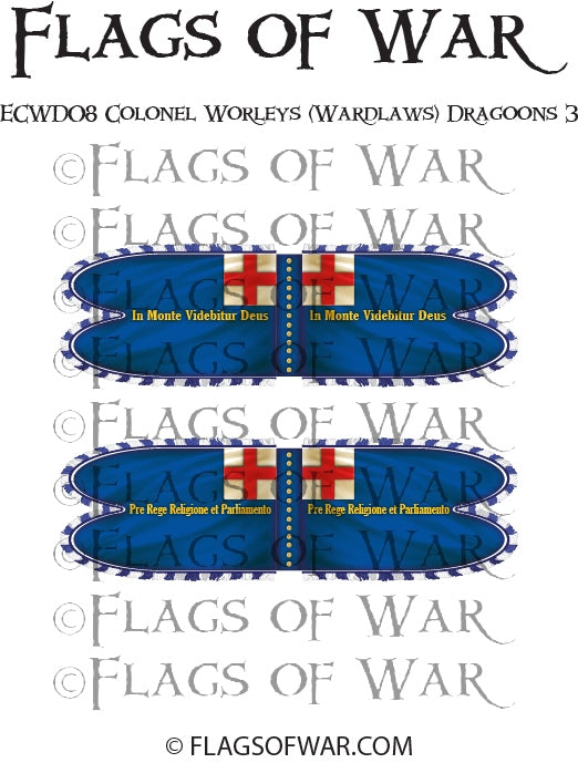 ECWD08 Colonel Worleys (Wardlaws) Dragoons (Parliment) 3 – Flags of War