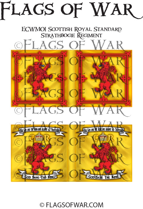 ECWM01 Scottish Royal Standard - Strathbogie Regiment – Flags of War