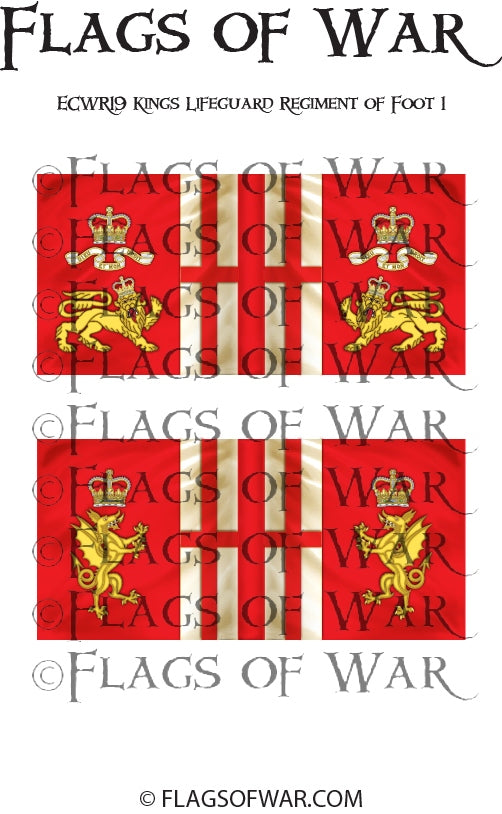 ECWR19 Kings Lifeguard Regiment of Foot 1 – Flags of War