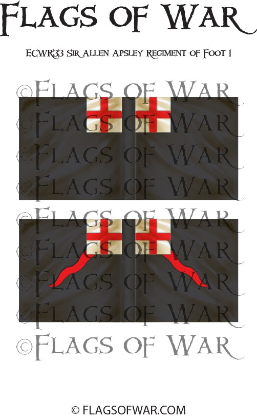 ECWR33 Sir Allen Apsley Regiment of Foot 1 – Flags of War