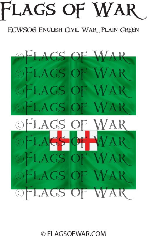 ECWS06 English Civil War Plain Green – Flags of War