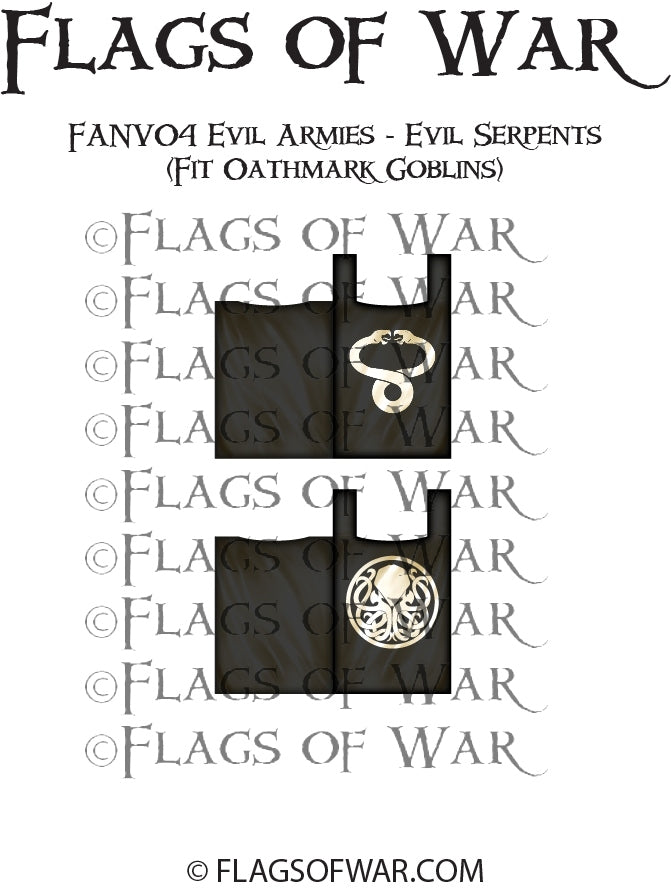 FANV04 Evil Armies - Evil Serpents (Fit Oathmark Goblins) – Flags of War