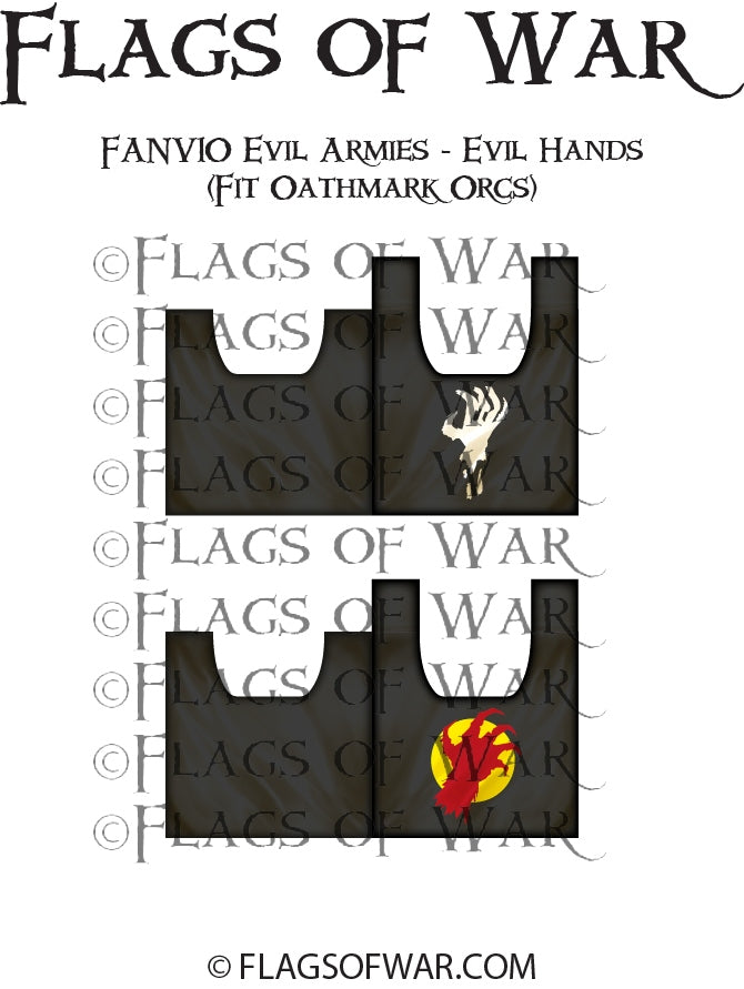 FANV10 Evil Armies - Evil Hands (Fit Oathmark Orcs) – Flags of War