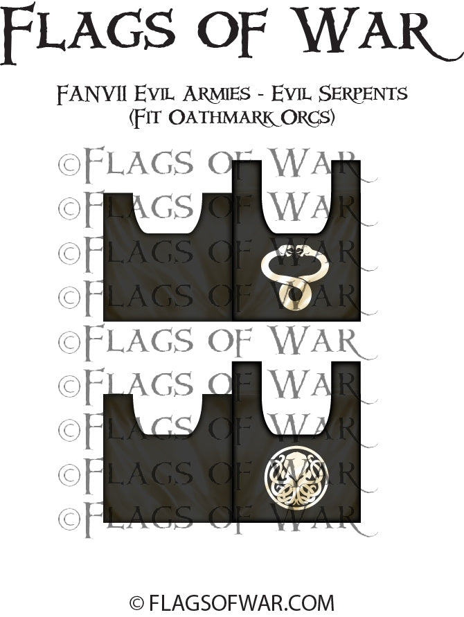 FANV11 Evil Armies - Evil Serpents (Fit Oathmark Orcs) – Flags of War
