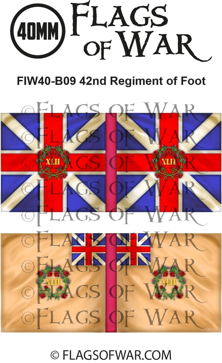 FIWB40-09 42nd Regiment of Foot – Flags of War