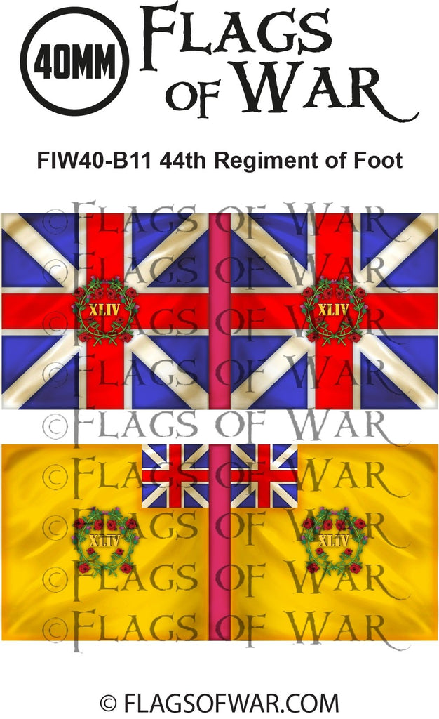 FIWB40-11 44th Regiment of Foot – Flags of War