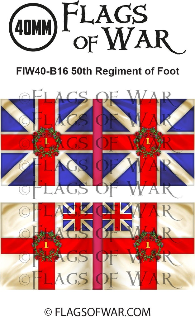 FIWB40-16 50th Regiment of Foot – Flags of War
