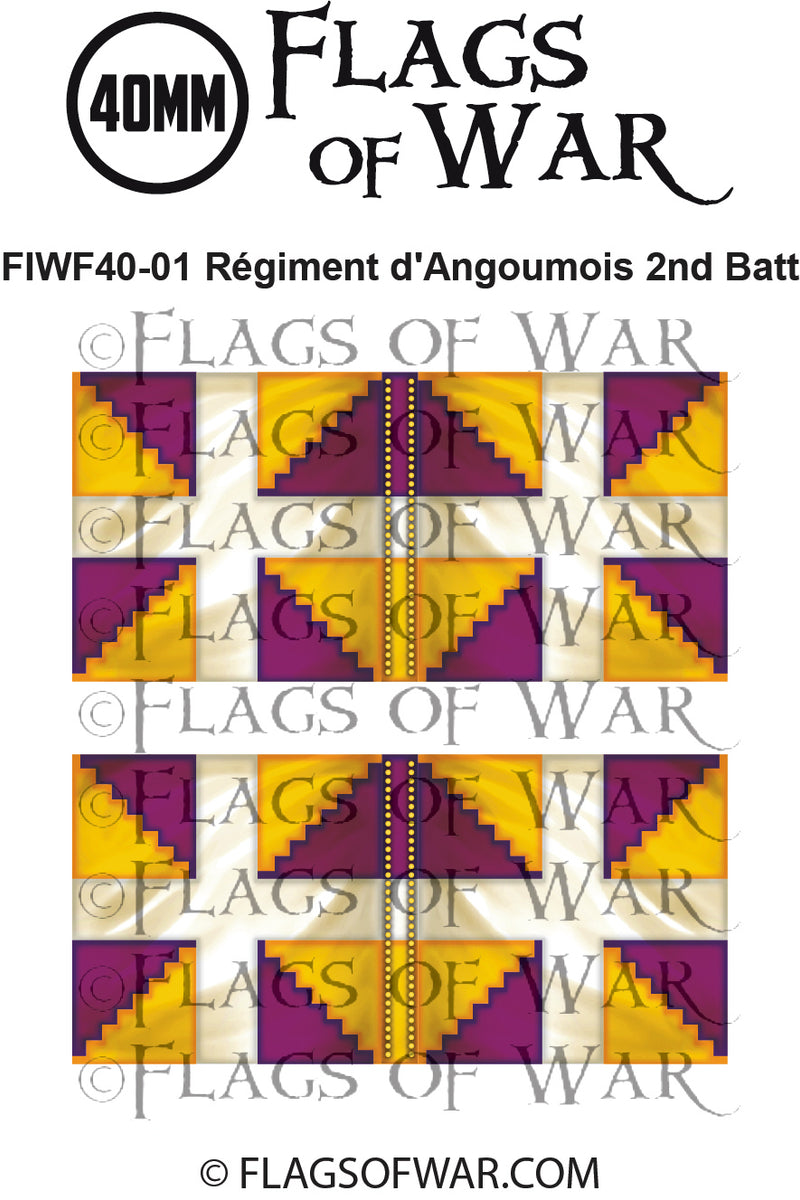 FIWF40-01 Régiment d'Angoumois 2nd Batt – Flags of War