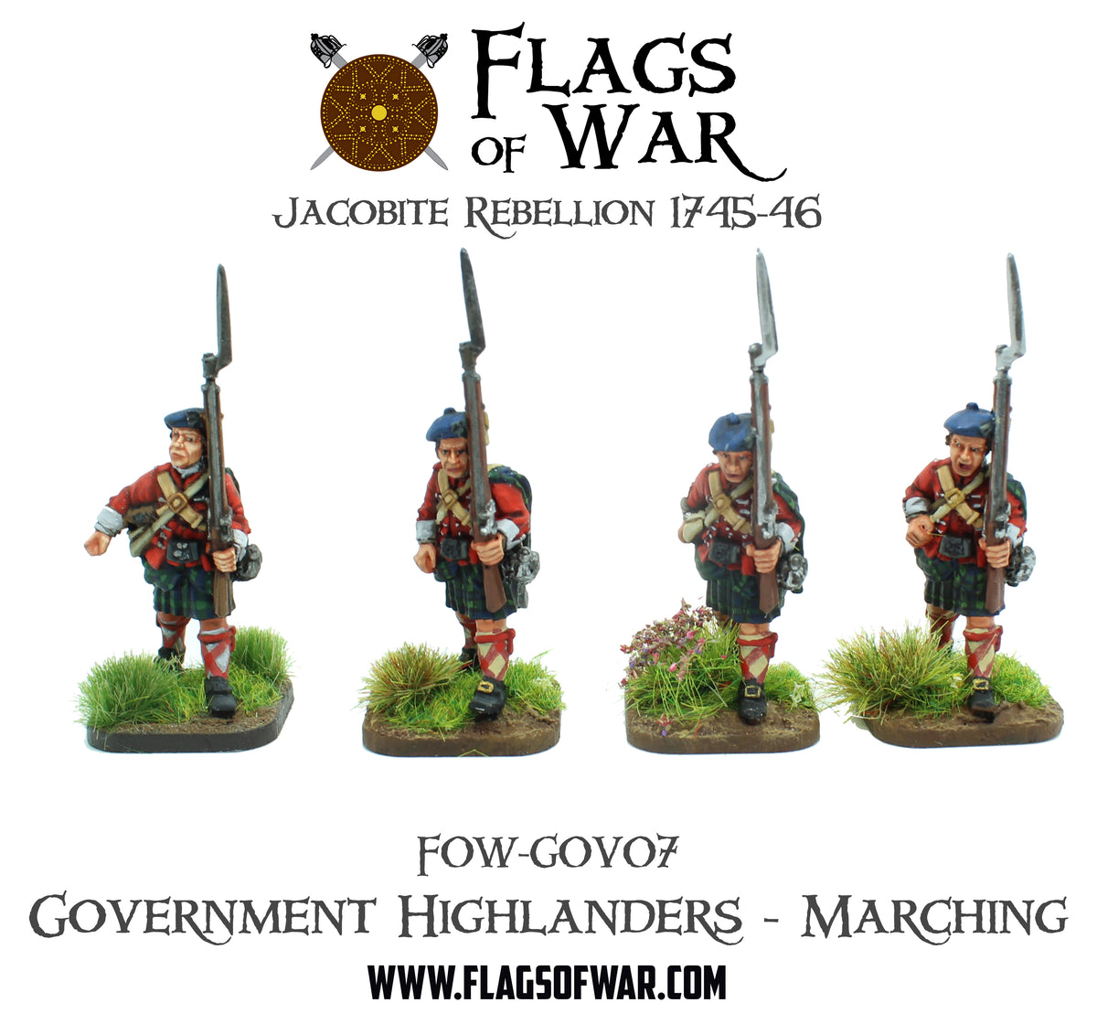FOW-GOV07 Government Highlanders - Marching – Flags of War