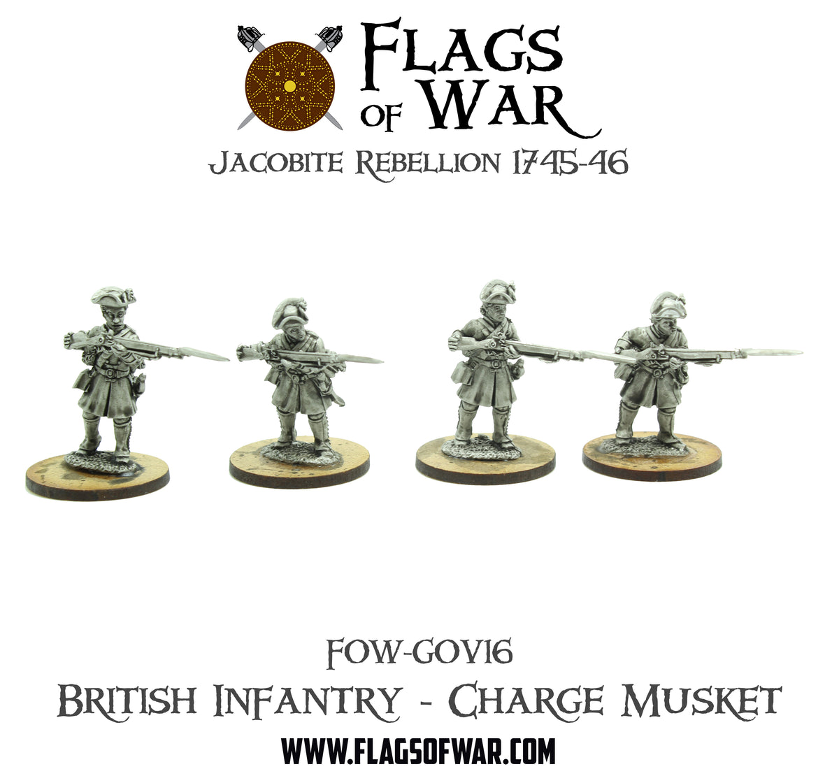 FOW-GOV15 British Infantry - Charge Musket – Flags of War