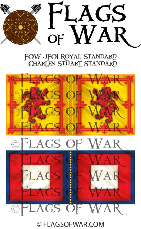 JACJ01 Royal Standard - Charles Stuart Standard – Flags of War