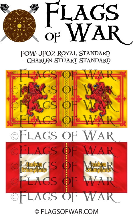 JACJ02 Royal Standard - Charles Stuart Standard 2 – Flags of War