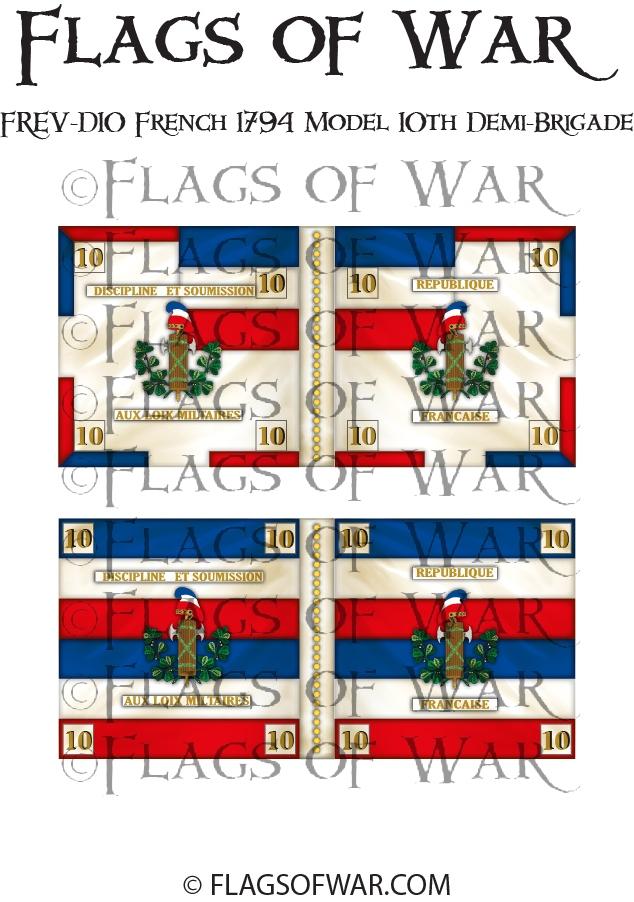 FREV-D10 French 1794 Model 10th Demi-Brigade – Flags of War