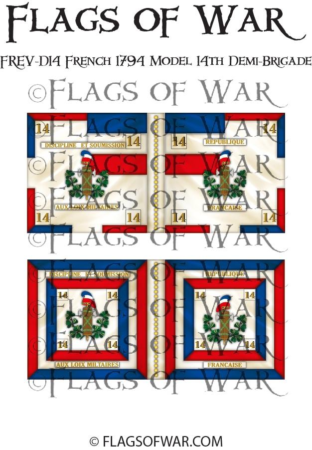 FREV-D14 French 1794 Model 14th Demi-Brigade – Flags of War