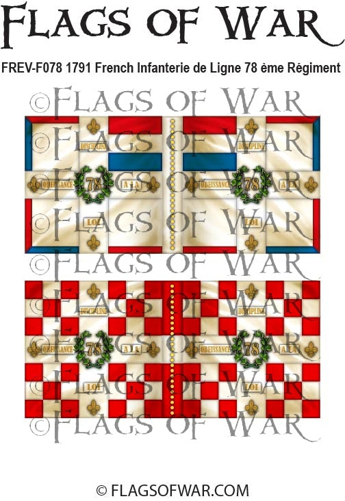 FREV-F078 1791 French Infanterie de Ligne 78 ème Régiment – Flags of War