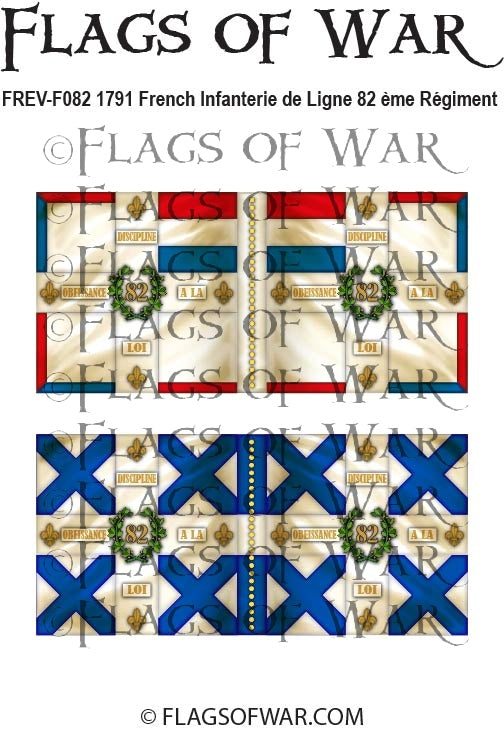 FREV-F082 1791 French Infanterie de Ligne 82 ème Régiment – Flags of War