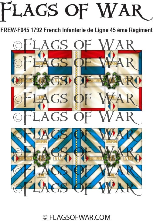 FREW-F045 1792 French Infanterie de Ligne 45 ème Régiment – Flags of War