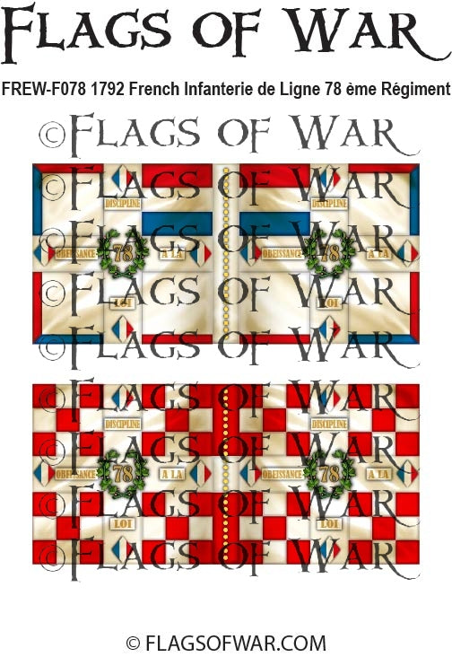 FREW-F078 1792 French Infanterie de Ligne 78 ème Régiment – Flags of War