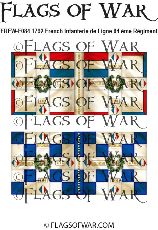 FREW-F084 1792 French Infanterie de Ligne 84 ème Régiment – Flags of War