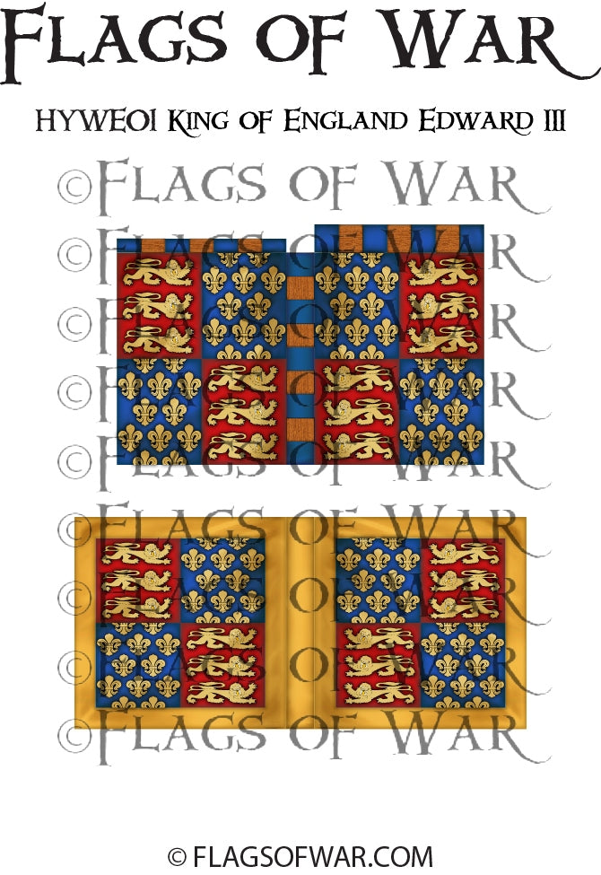 HYWE01 King of England Edward III – Flags of War