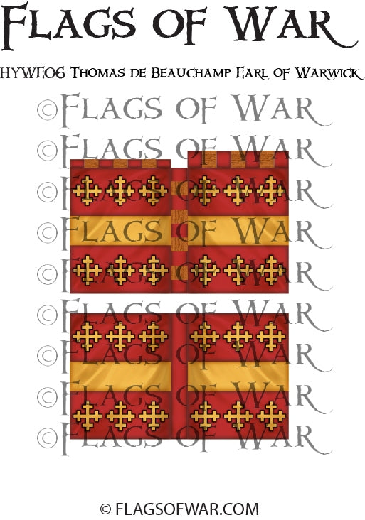 HYWE06 Thomas de Beauchamp Earl of Warwick – Flags of War