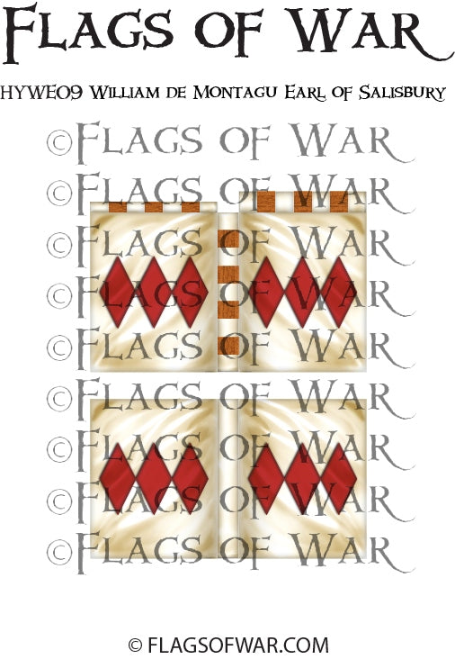 HYWE09 William de Montagu Earl of Salisbury – Flags of War