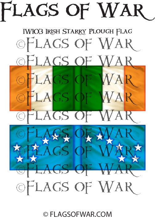 IWI03 Irish Starry Plough Flag – Flags of War