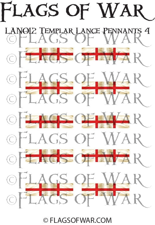 LAN12 Templar Lance Pennants 4 – Flags of War