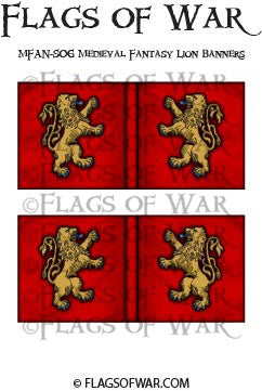 MFAN-S06 Medieval Fantasy Lion Banners – Flags of War