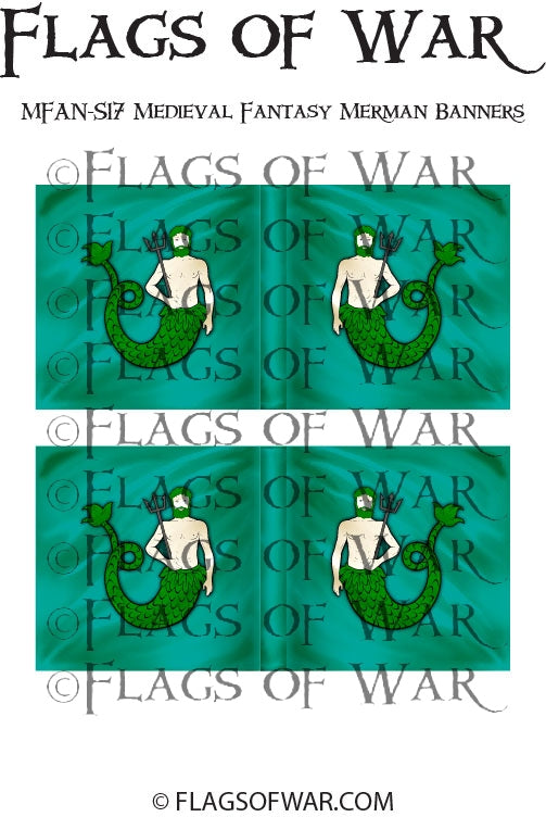 MFAN-S17 Medieval Fantasy Merman Banners – Flags of War