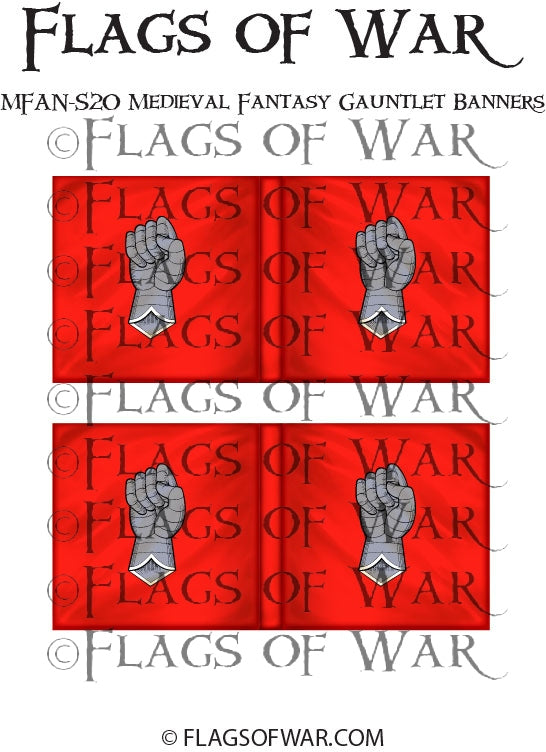 MFAN-S20 Medieval Fantasy Gauntlet Banners – Flags of War