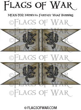 MFAN-T02 Medieval Fantasy Wolf Banners – Flags of War