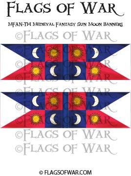 MFAN-T14 Medieval Fantasy Sun Moon Banners – Flags of War