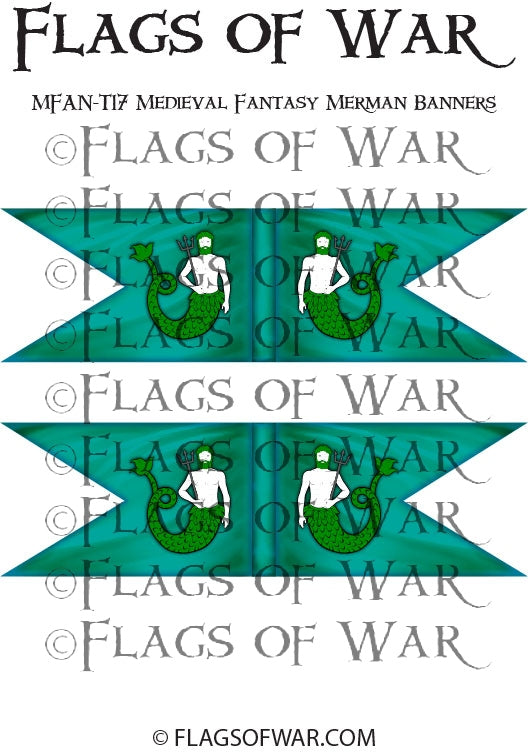 MFAN-T17 Medieval Fantasy Merman Banners – Flags of War