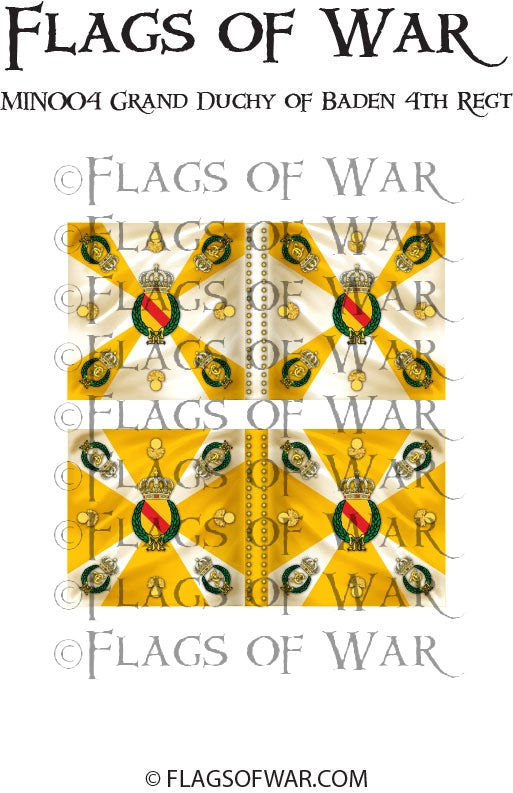 NAPM004 Grand Duchy of Baden 4th Regt – Flags of War